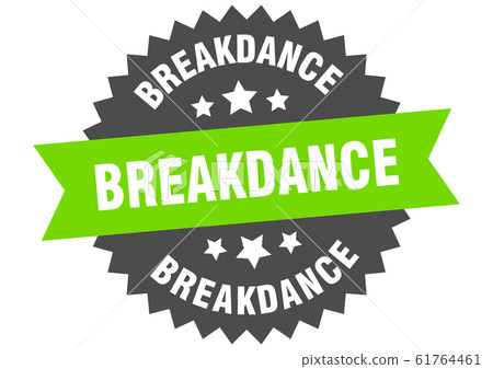 breakdance sign. breakdance circular band label. - Stock Illustration ...