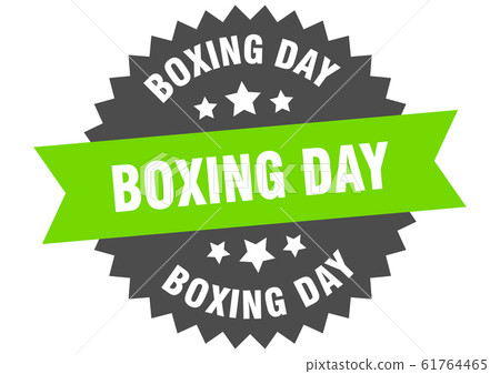boxing day sign. boxing day circular band label. - Stock Illustration ...