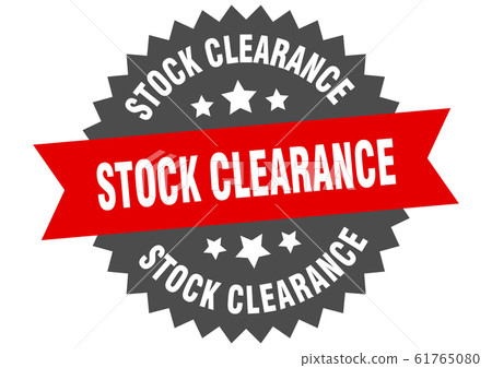 stock clearance sign. stock clearance circular - Stock Illustration ...
