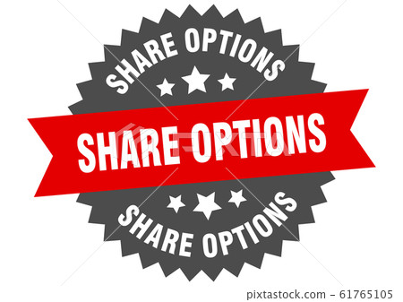 share options sign. share options circular band - Stock Illustration ...