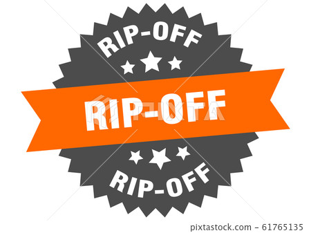 rip-off sign. rip-off circular band label. round - Stock Illustration ...