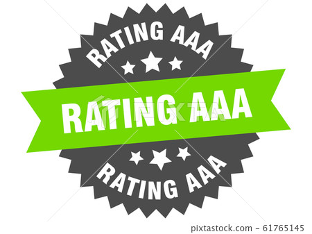 rating aaa sign. rating aaa circular band label. - Stock Illustration ...