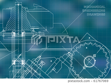 Vector engineering illustration. Cover, flyer,...-插圖素材 [61767069] - PIXTA圖庫