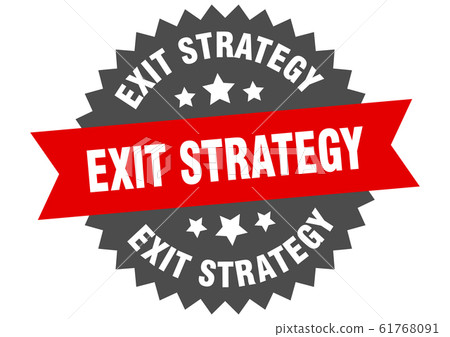 exit strategy sign. exit strategy circular band-插圖素材 [61768091] - PIXTA圖庫