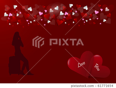 Love card in red color ready for your use - Stock Illustration ...
