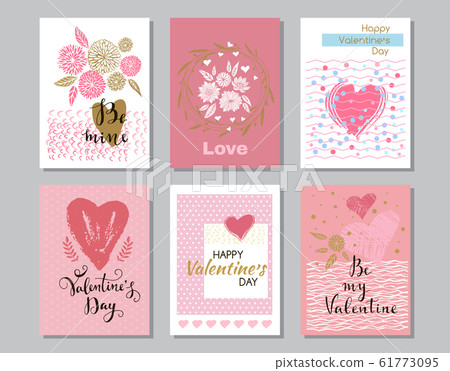 Love cards set 19-插圖素材 [61773095] - PIXTA圖庫