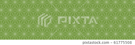 Japanese pattern material hemp leaf pattern... - Stock Illustration ...
