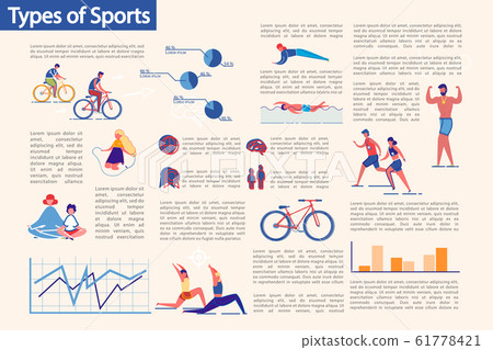 Kinds of Sport and Workouts Types Infographic Set. - Stock Illustration ...