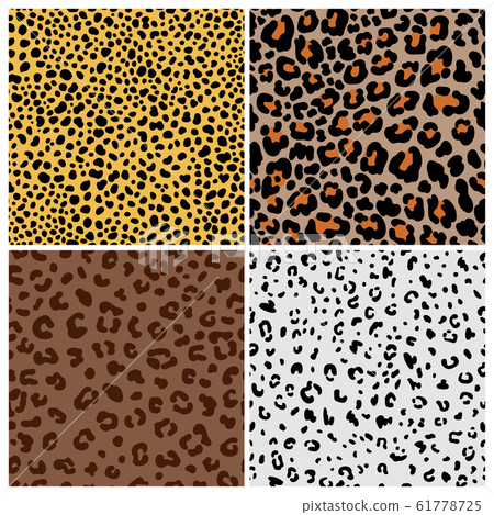 Spotted cat fur patterns - Stock Illustration [61778725] - PIXTA