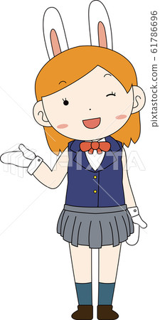 Cosplayer nerd anime character cartoon cute... - Stock Illustration ...