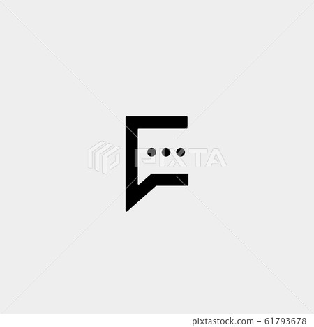 Letter C Chat Talk Logo Template Vector Design - Stock Illustration ...