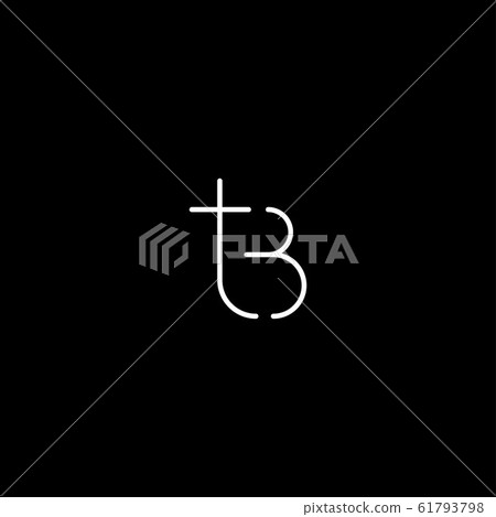 Letter TB BT T B Logo Design Simple Vector - Stock Illustration ...