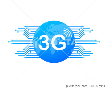 3g network technology. Wireless mobile - Stock Illustration [61807951 ...