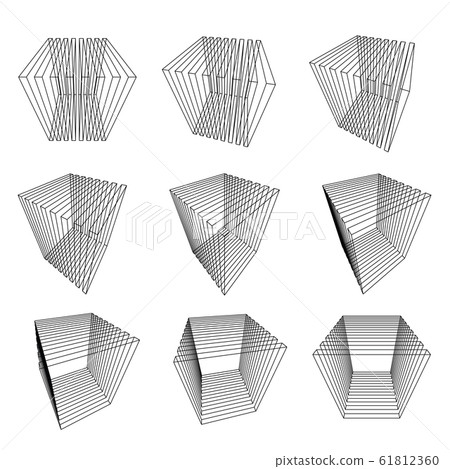 collection of abstract geometric design... - Stock Illustration ...
