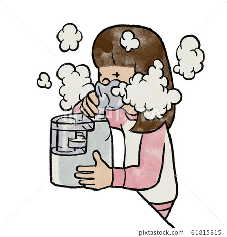 Girl using a suction machine - Stock Illustration [61815815] - PIXTA