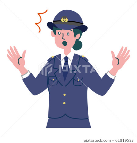Police officer, policewoman, woman, surprised - Stock Illustration ...