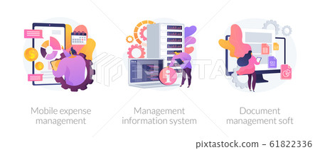 Business management systems vector concept... - Stock Illustration ...