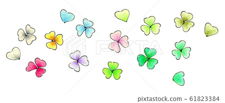 Colorful Clover - Stock Illustration [61823384] - PIXTA