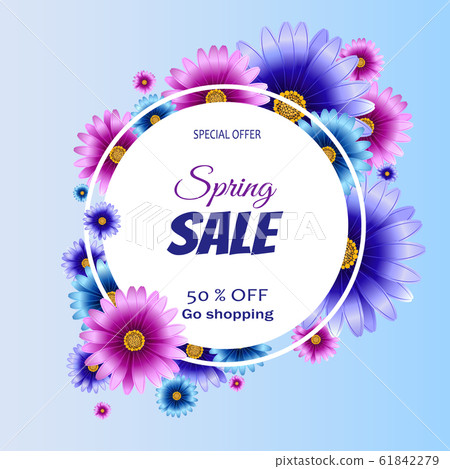 Spring sale flyer - Stock Illustration [61842279] - PIXTA