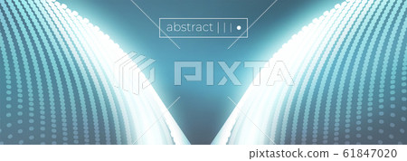 Modern techno big data flow visualization vector - Stock Illustration ...