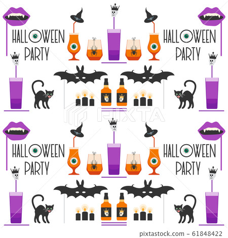 Vector Halloween 2020 Party vampire mask, glass - Stock Illustration ...