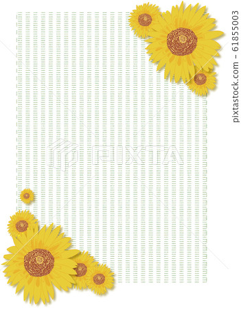 Letter paper letter sunflower - Stock Illustration [61855003] - PIXTA