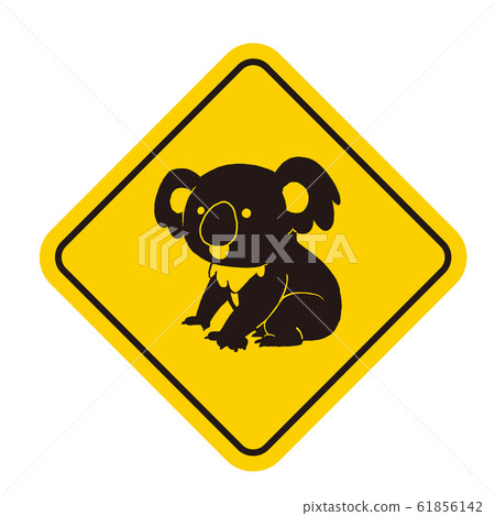 Koala caution sign - Stock Illustration [61856142] - PIXTA