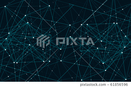 Connect lines and dots. Internet connection. - Stock Illustration ...