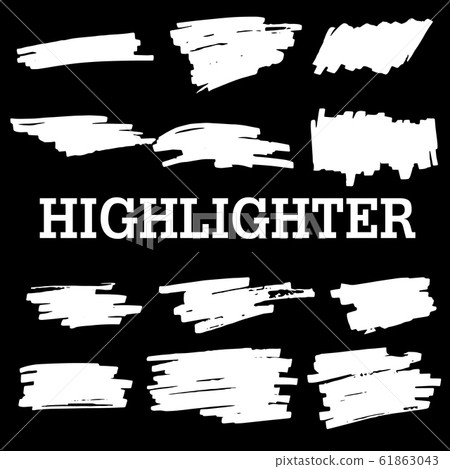 white highlight marker - Stock Illustration [61863043] - PIXTA