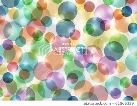 Abstract colorful bubbles pattern design of... - Stock Illustration ...