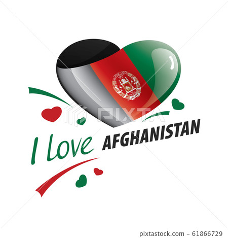 National flag of the Afghanistan in the shape... - Stock Illustration ...