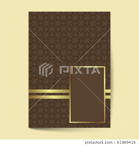 Elegant cover page with pattern Background for - Stock Illustration ...