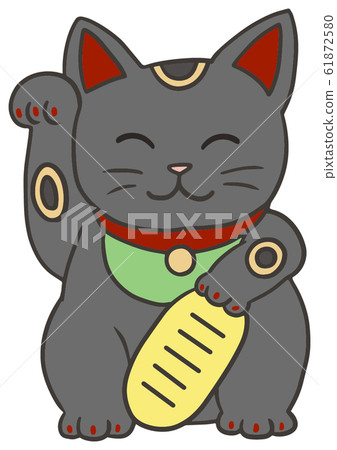 Illustration of cute beckoning cat_3 - Stock Illustration [61872580 ...