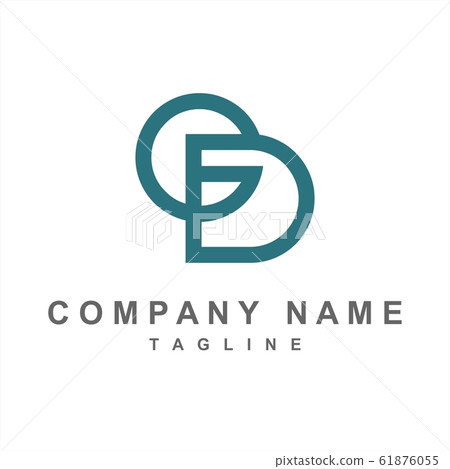 simple GD, CD, ED initials company logo - Stock Illustration [61876055 ...