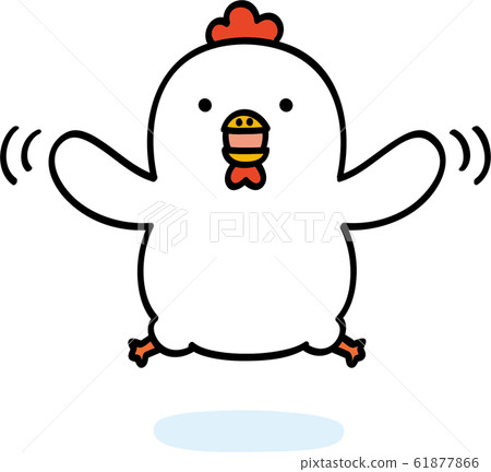 Jumping chicken - Stock Illustration [61877866] - PIXTA
