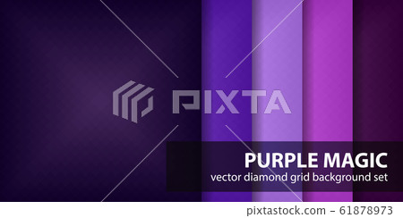 Diamond pattern set "Purple Magic". Vector - Stock Illustration ...
