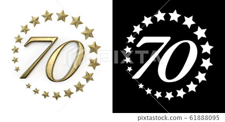 Number seventy years celebration - Stock Illustration [61888095] - PIXTA