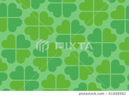 Retro background image of clover pattern - Stock Illustration [61888982 ...