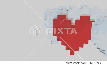 Red heart mark - Stock Illustration [61889335] - PIXTA