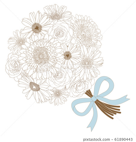 Flowers flower illustration simple bouquet - Stock Illustration ...