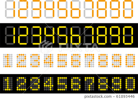 Digital number - Stock Illustration [61893446] - PIXTA