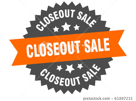 closeout sale sign. closeout sale circular band - Stock Illustration ...