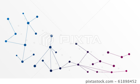 Abstract geometric connect lines and... - Stock Illustration [61898452 ...