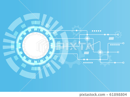 Abstract Digital Technology Cycle... - Stock Illustration [61898804 ...