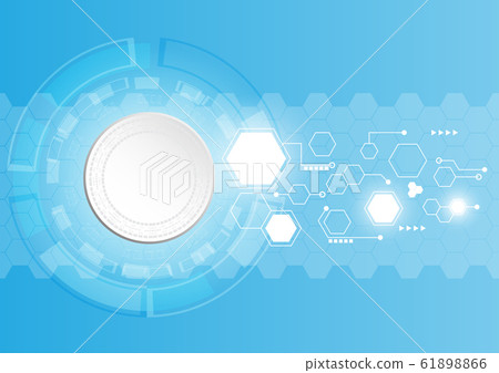 Abstract Digital Technology Cycle... - Stock Illustration [61898866 ...
