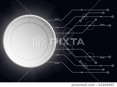 Abstract Digital Technology Cycle... - Stock Illustration [61898985 ...