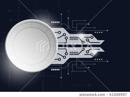 Abstract Digital Technology Cycle... - Stock Illustration [61898997 ...