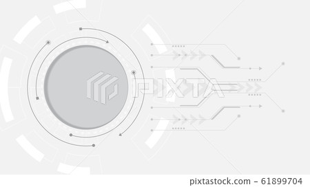 Abstract Digital Technology Cycle... - Stock Illustration [61899704 ...