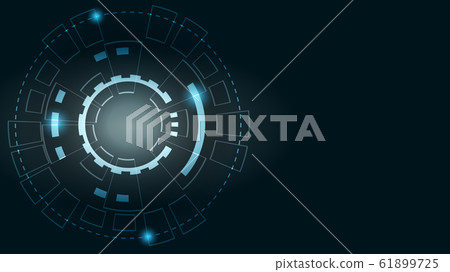 Abstract Digital Technology Cycle... - Stock Illustration [61899725 ...