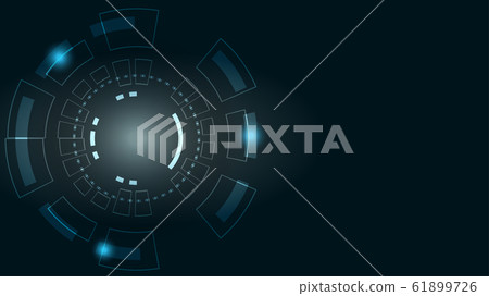 Abstract Digital Technology Cycle... - Stock Illustration [61899726 ...